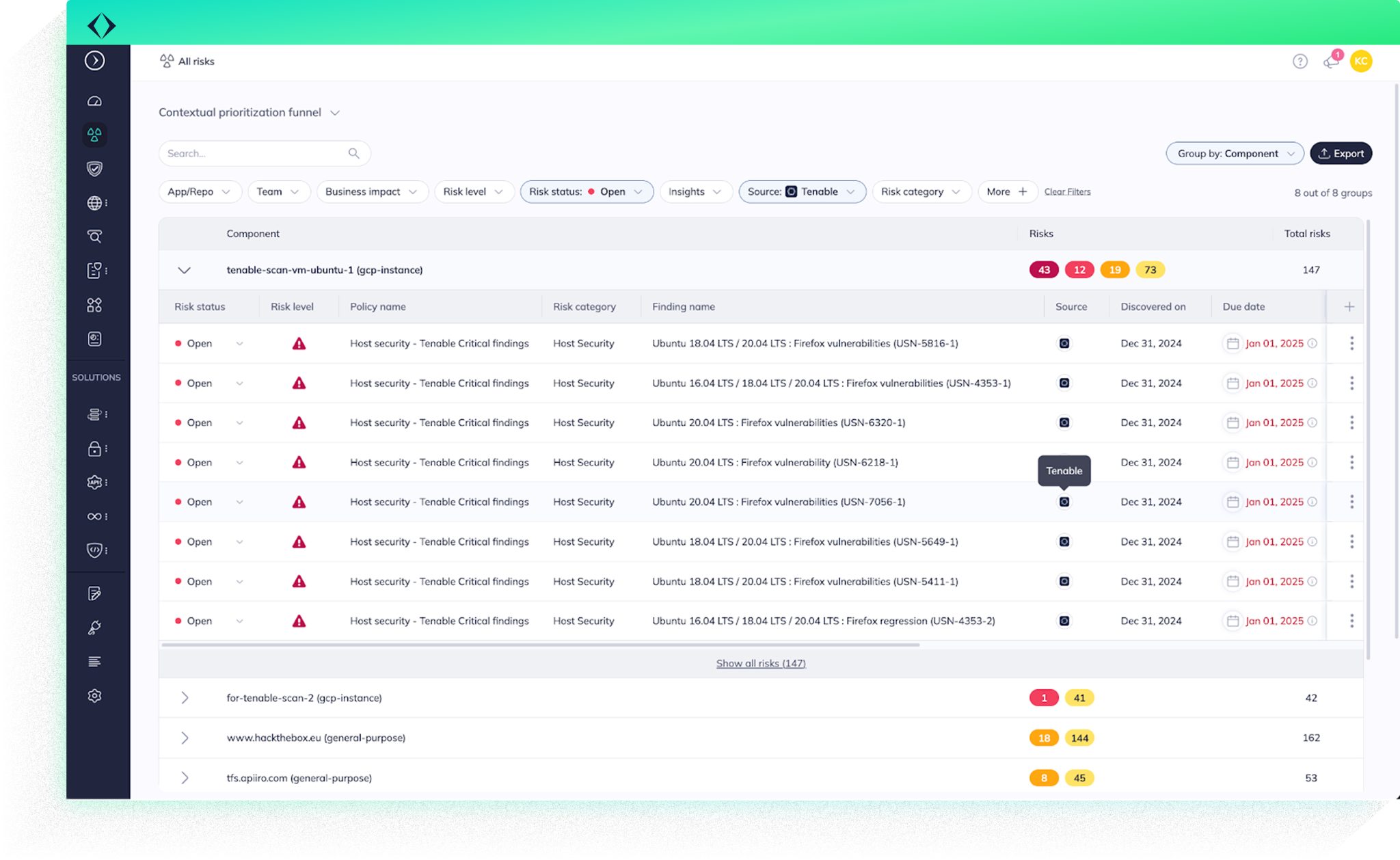 Closing the Loop Between Application and Infrastructure Security with Our New Tenable Integration